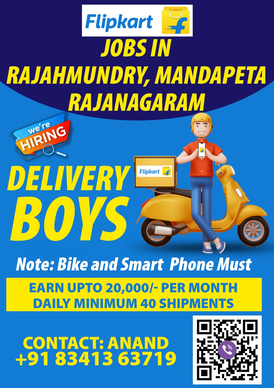 WANTED DELIVERY BOYS,8341363719 | AP Telangana News